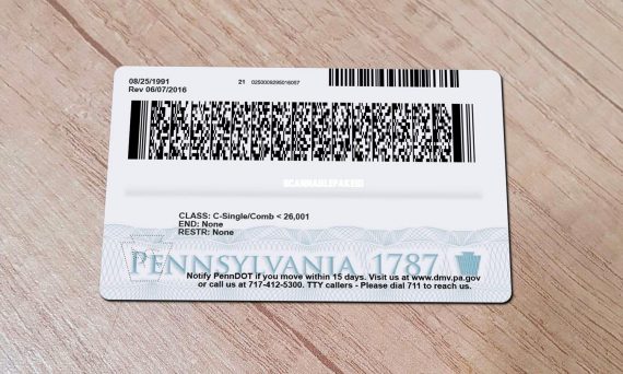 Pennsylvania Fake Driver License - Buy Scannable Fake ID Online - Fake ...