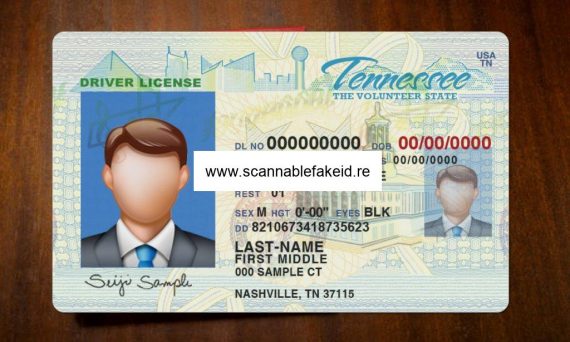 Tennessee Fake Driver License - Buy Scannable Fake ID Online - Fake ...