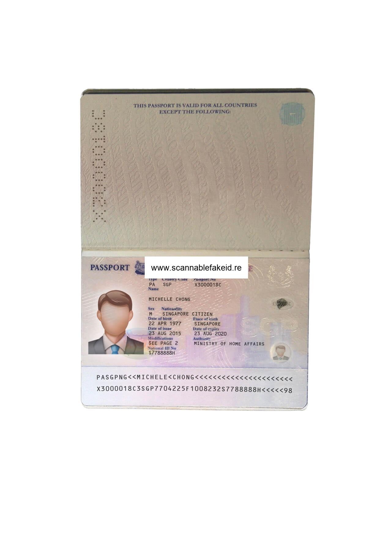 Singapore Fake Passport Buy Scannable Fake Id Online Fake Drivers License