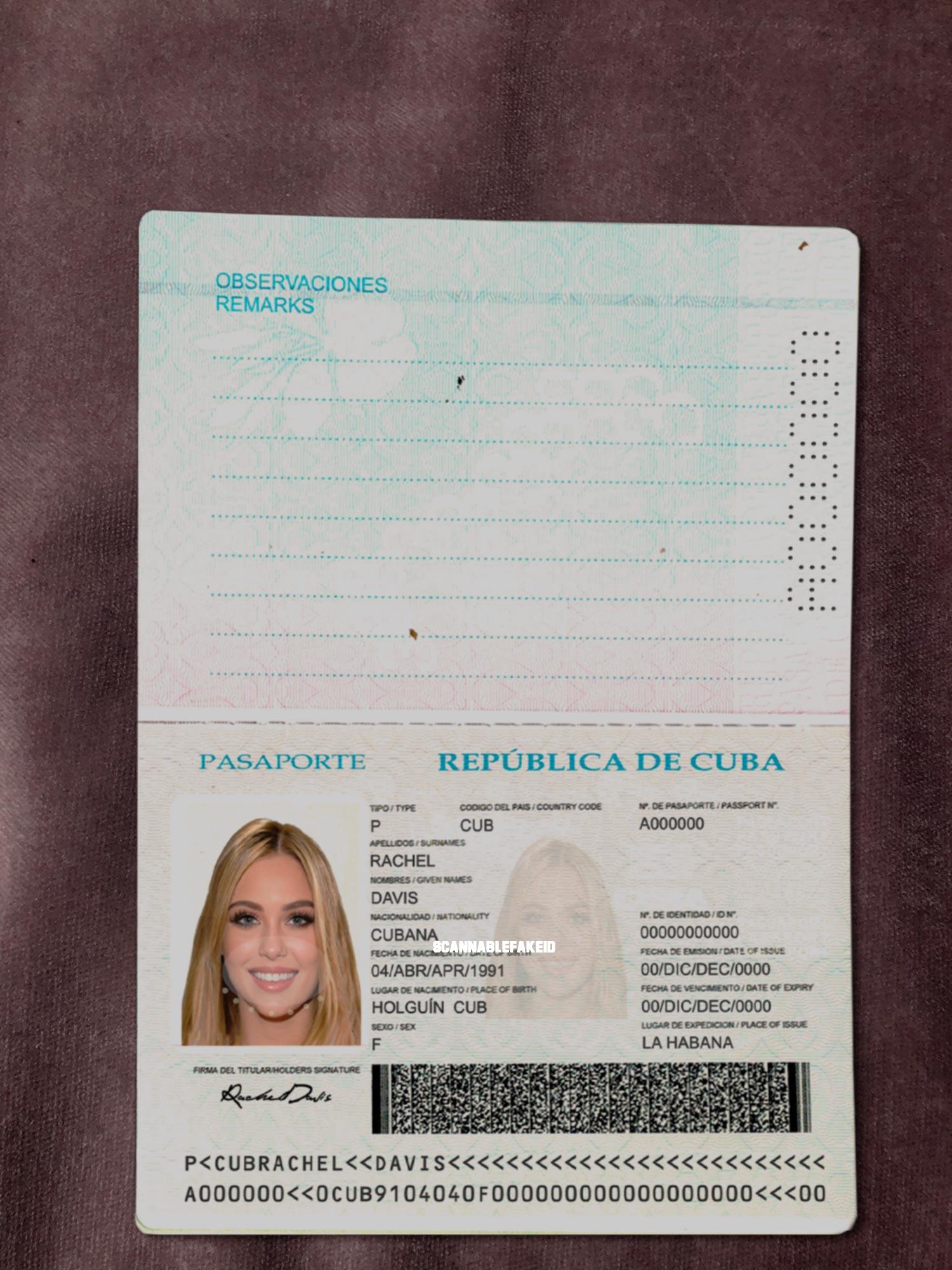 Cuba Fake Passport Buy Scannable Fake Id Online Fake Drivers License