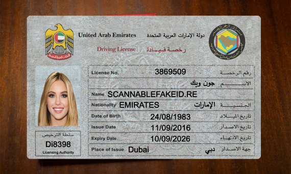 Buy Fake UAE Driver License - Buy Scannable Fake ID Online - Fake ...